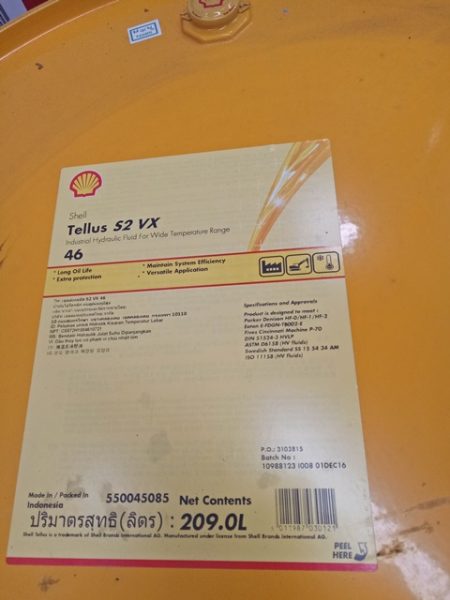 Shell Tellus S2 VX 46 209 L (1 Drum) - Sejahtera Oil | Distributor Oli ...